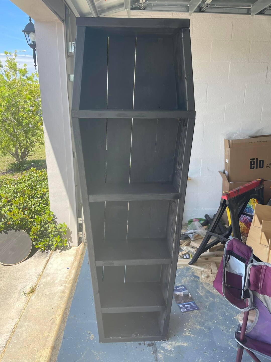 Coffin Shaped Bookcase - Etsy