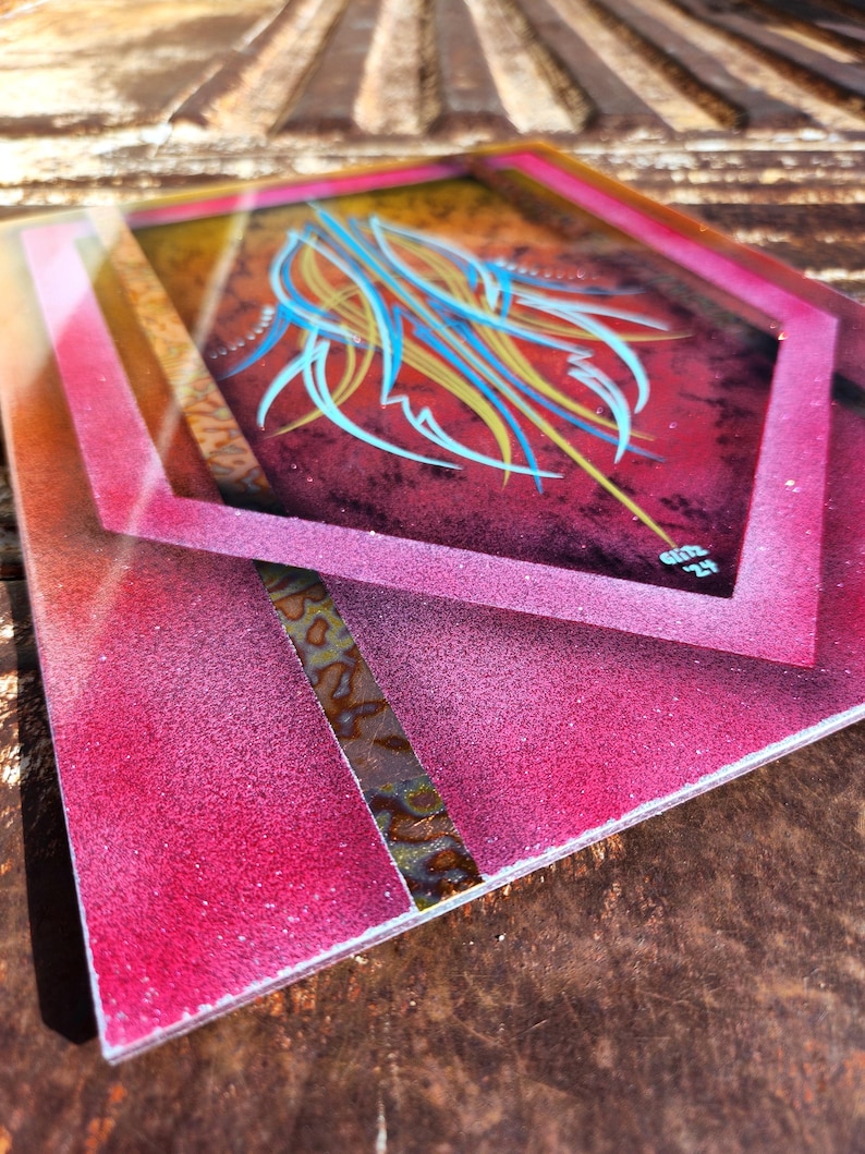 Garage Art With Pinstriping, Hand Painted Wall Art for Mancave, Gift ...