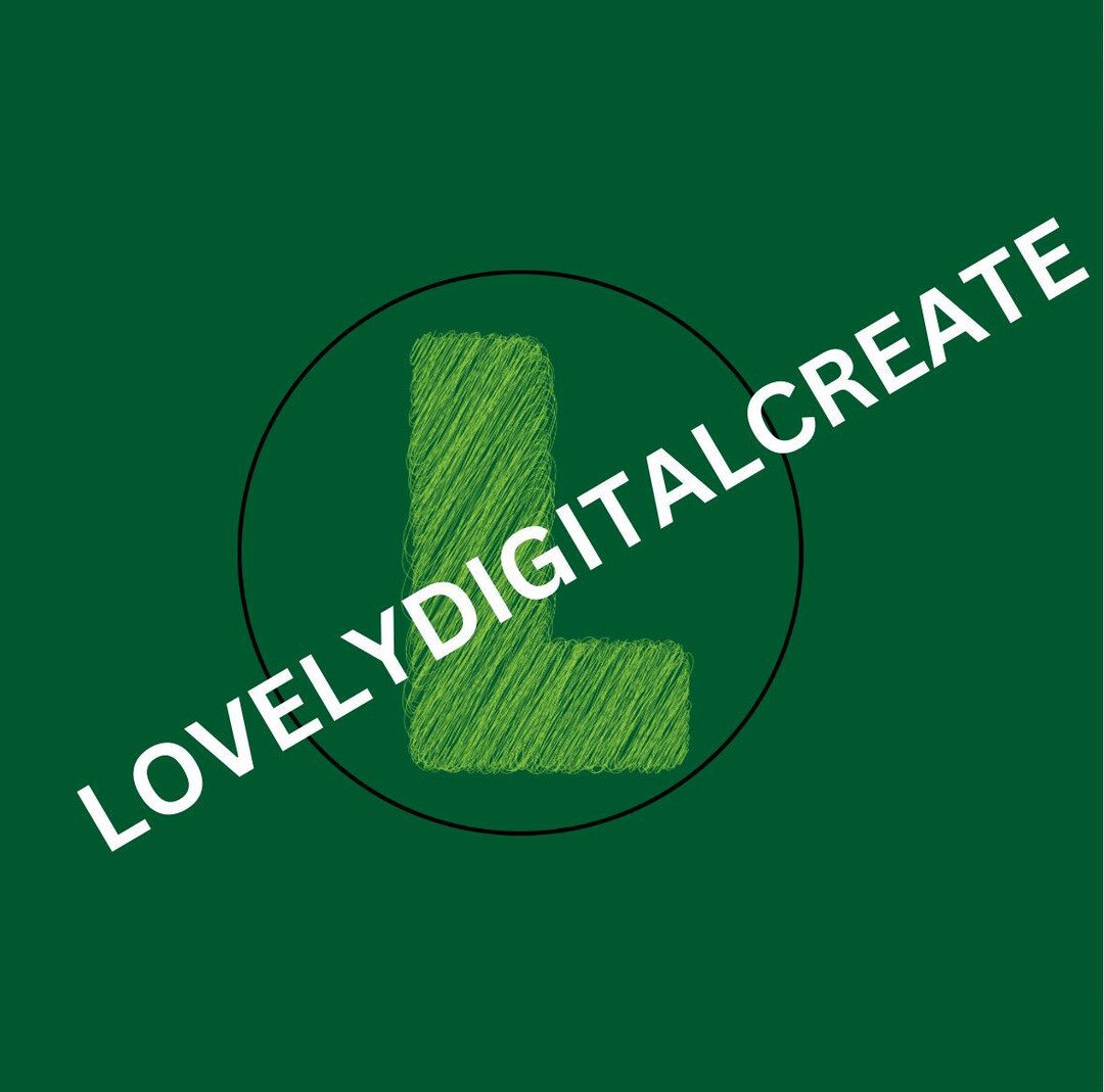 L for Luigi Sticker Template - Etsy