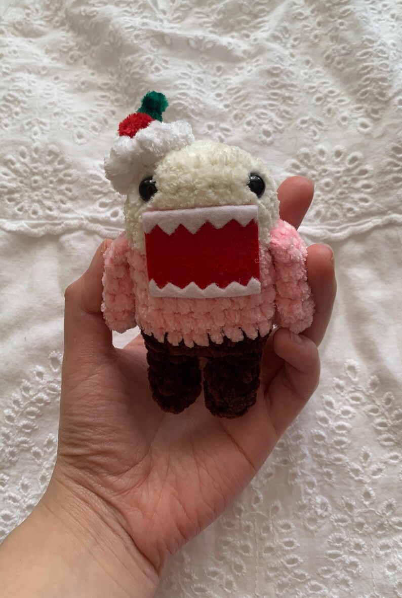 Domo Kun Crochet Keychain - Etsy