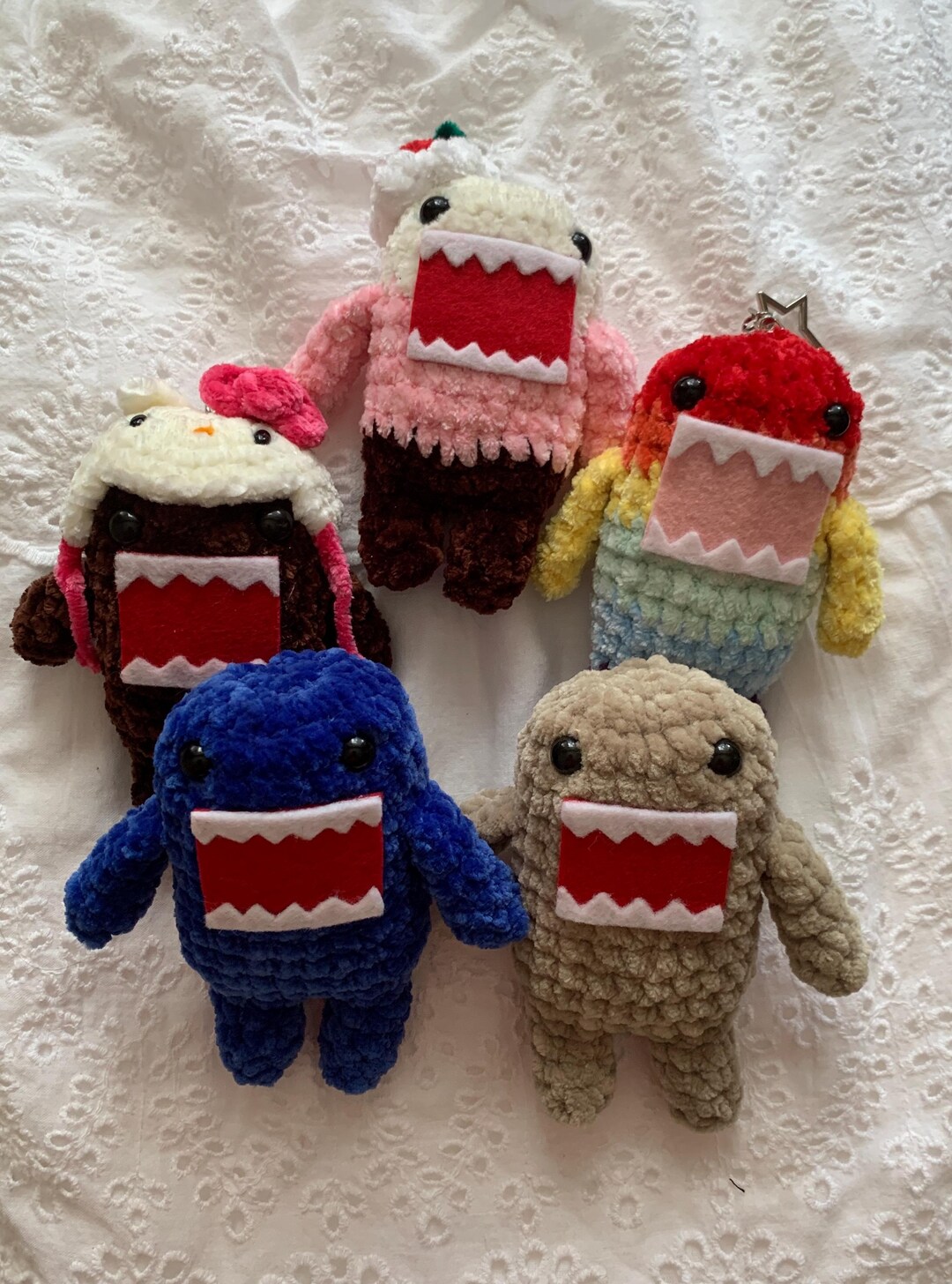 Domo Kun Crochet Keychain - Etsy