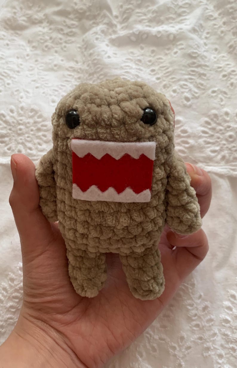 Domo Kun Crochet Keychain - Etsy