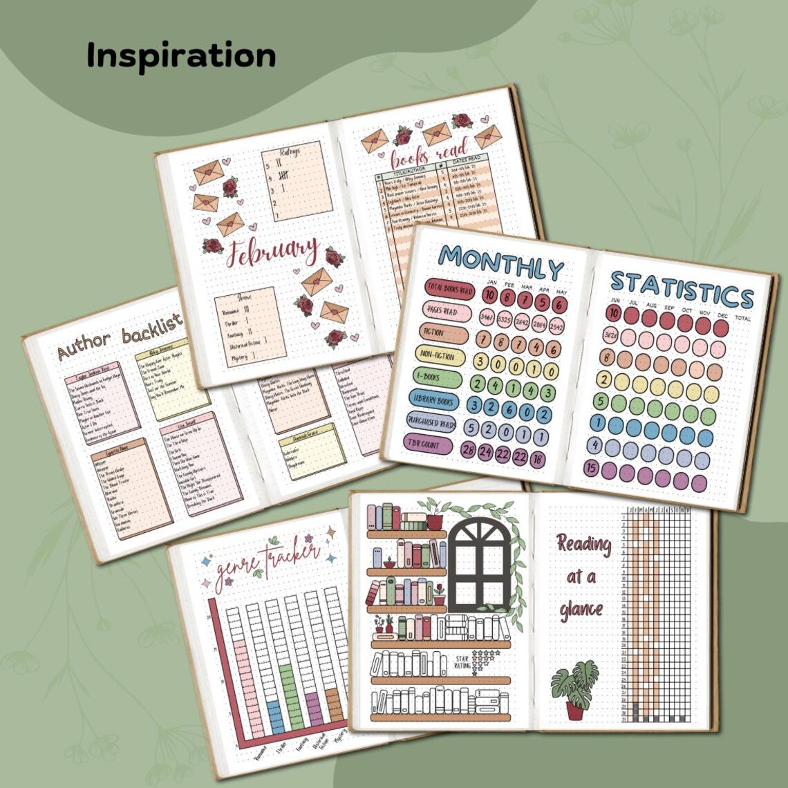 50 Book Printable Reading Journal, Colouring/coloring Reading Journal ...