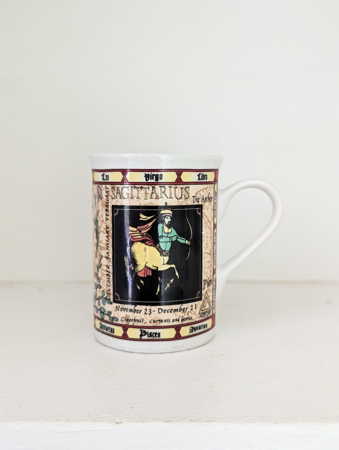 Sagittarius Mug Jack Dadd Design, Vintage Zodiac Starsign - Etsy