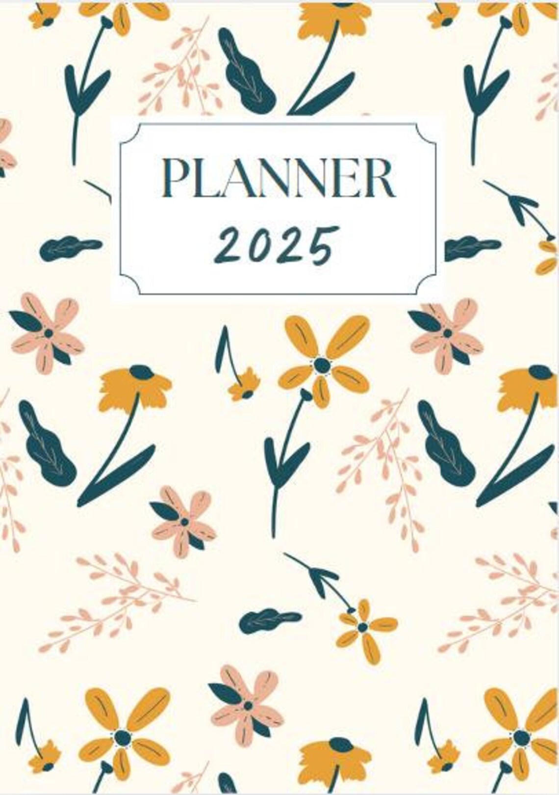2025 Digital Floral Planner - Etsy