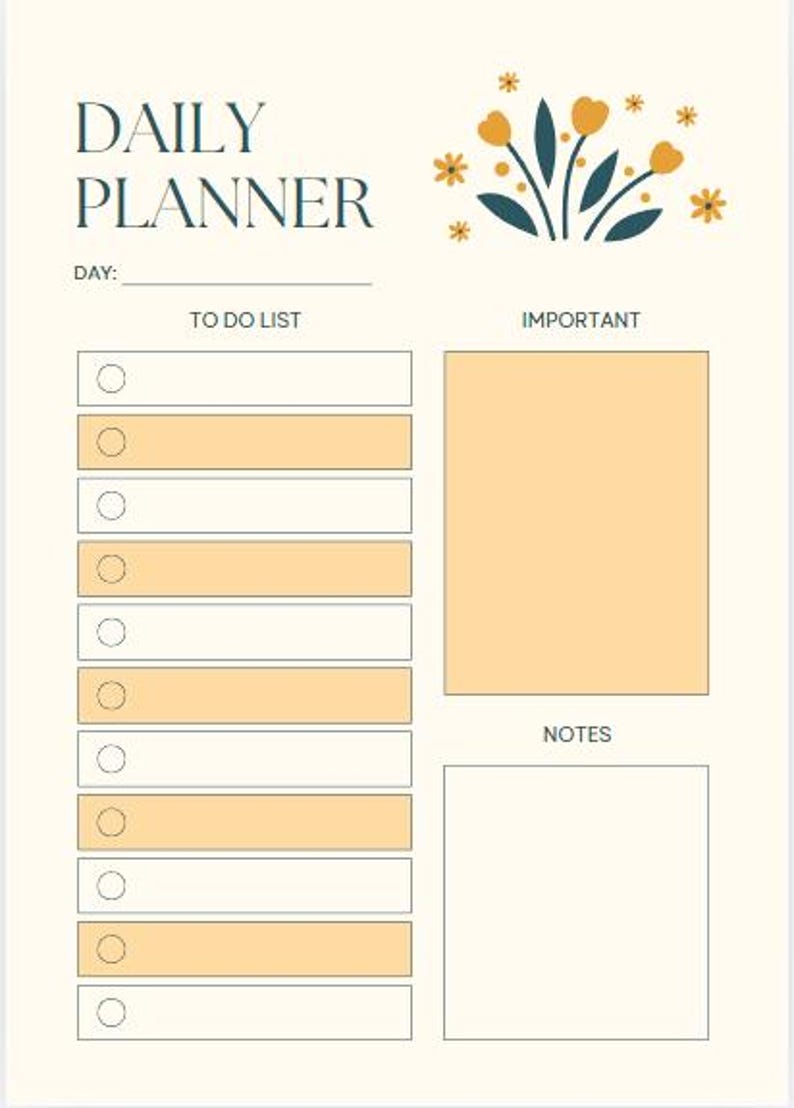 2025 Digital Floral Planner - Etsy