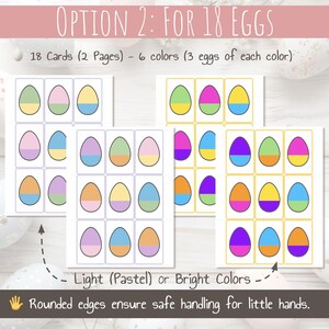 Easter Egg Match | Easter Egg Color Matching Game | Printable Plastic ...