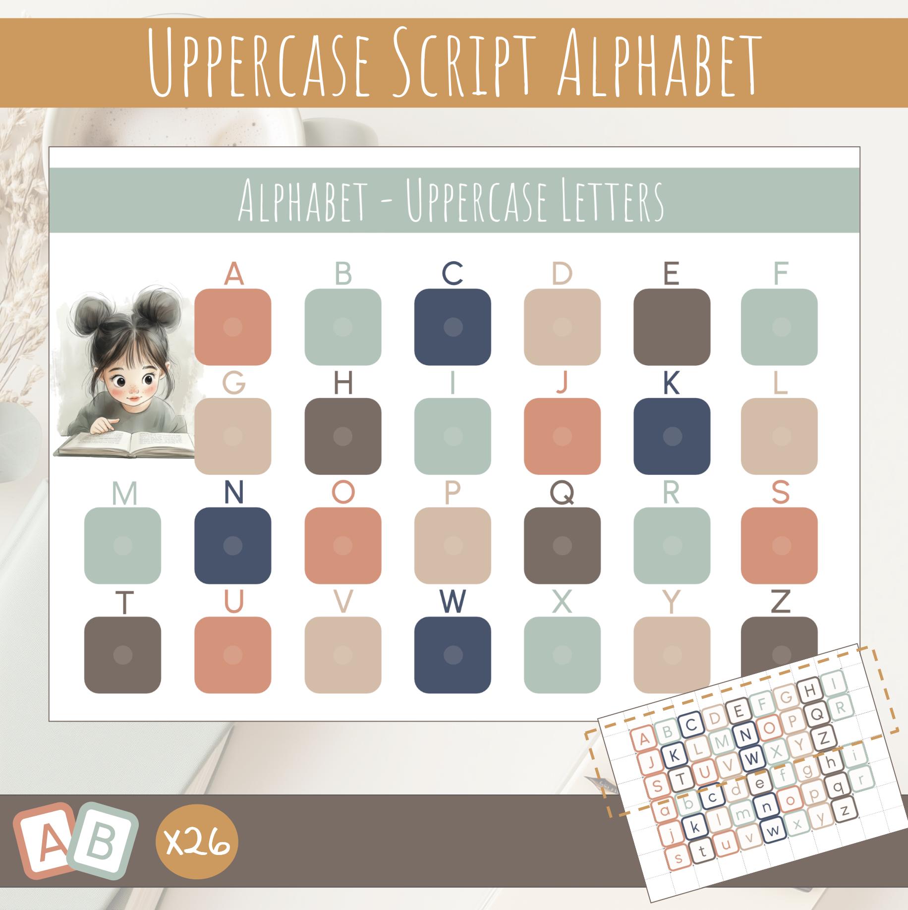 Learn Alphabets Uppercase and Lowercase Alphabet Matching Activity ...