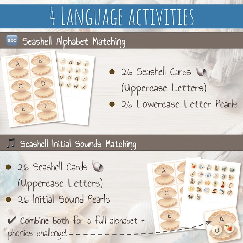 Ocean Unit Study | 12 Hands-on Montessori Activities PDF | Language ...