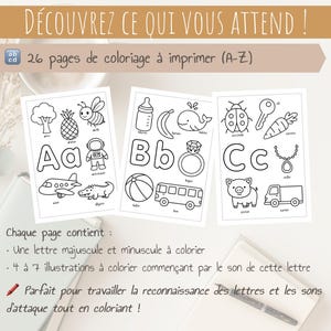 French Alphabet Coloring Pages | 26 A-Z Printable Sheets | Beginning ...