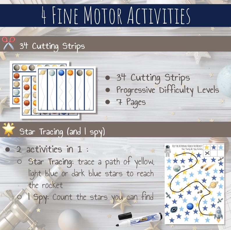 Space Unit Study | 12 Hands-on Montessori Space Activities PDF ...
