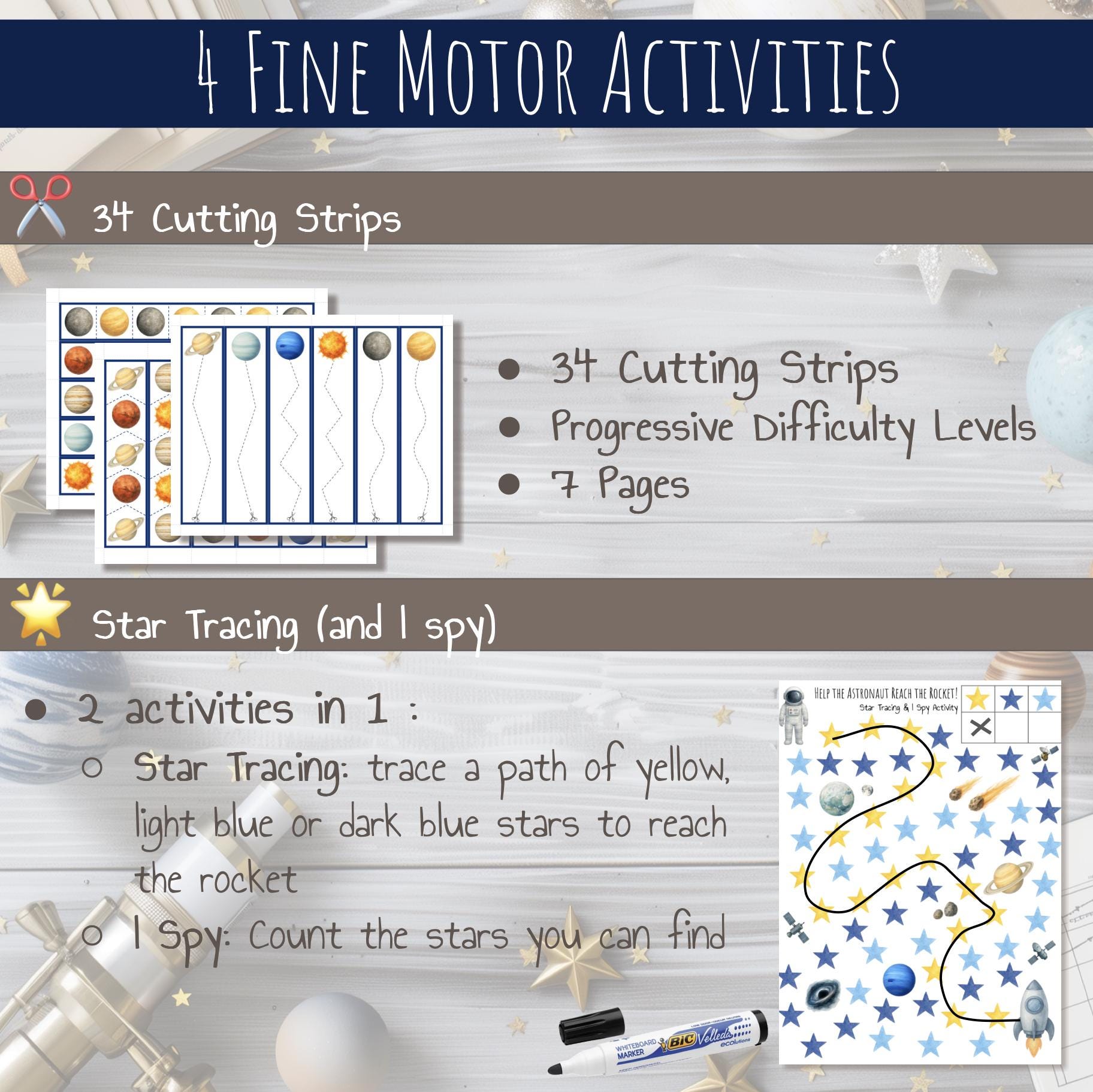 Space Unit Study | 12 Hands-on Montessori Space Activities PDF ...