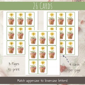 Spring Alphabet Match | Flower Alphabet Matching Activity | Flower ...