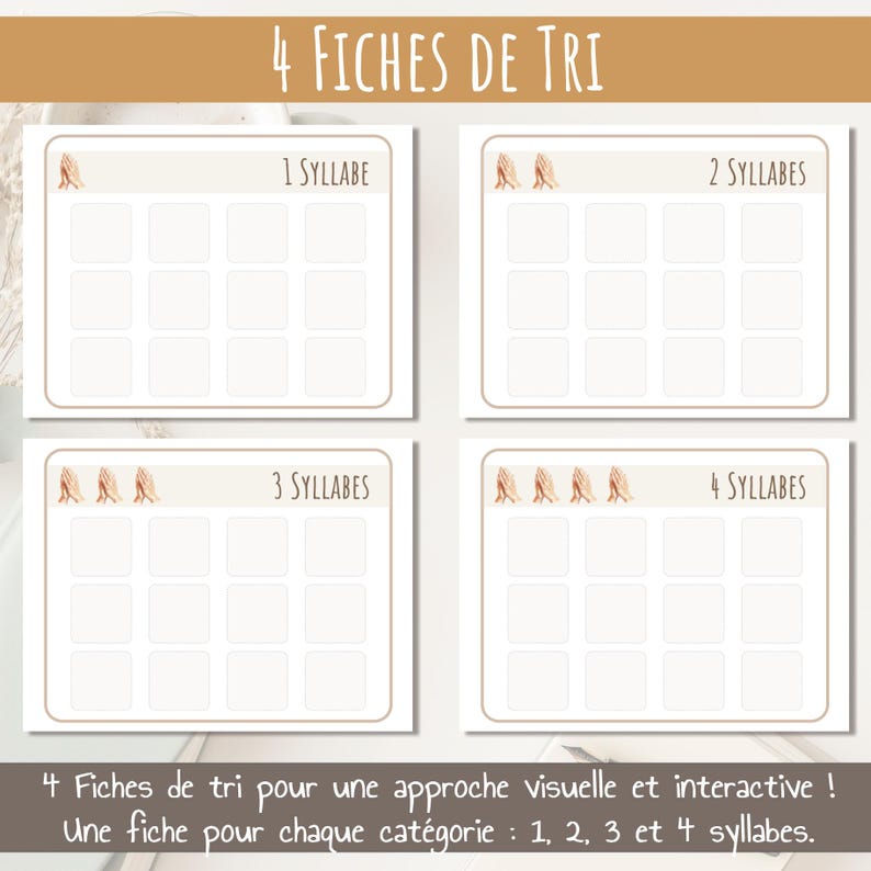 French Syllable Sorting Activity | Phonics Cards | Sort the Words ...