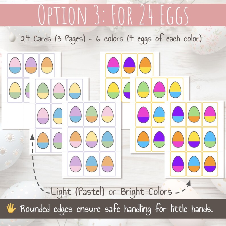 Easter Egg Match | Easter Egg Color Matching Game | Printable Plastic ...