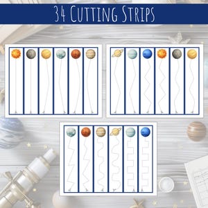 Solar System Cutting Strips | Scissor Skills | Space and Planets ...