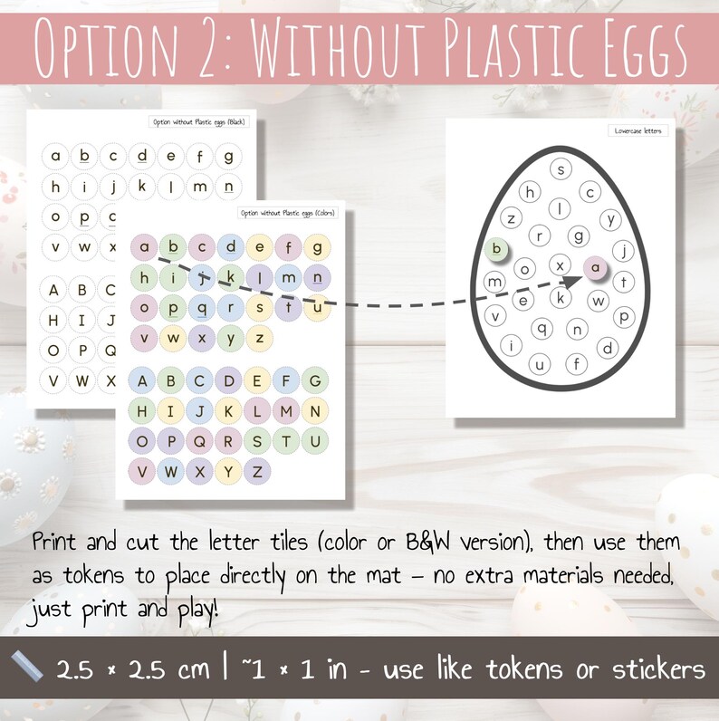 Easter Eggs Letter Matching | Alphabet Match | Uppercase & Lowercase ...