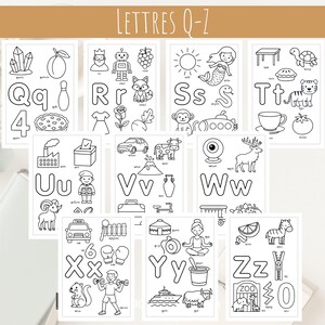 French Alphabet Coloring Pages | 26 A-Z Printable Sheets | Beginning ...