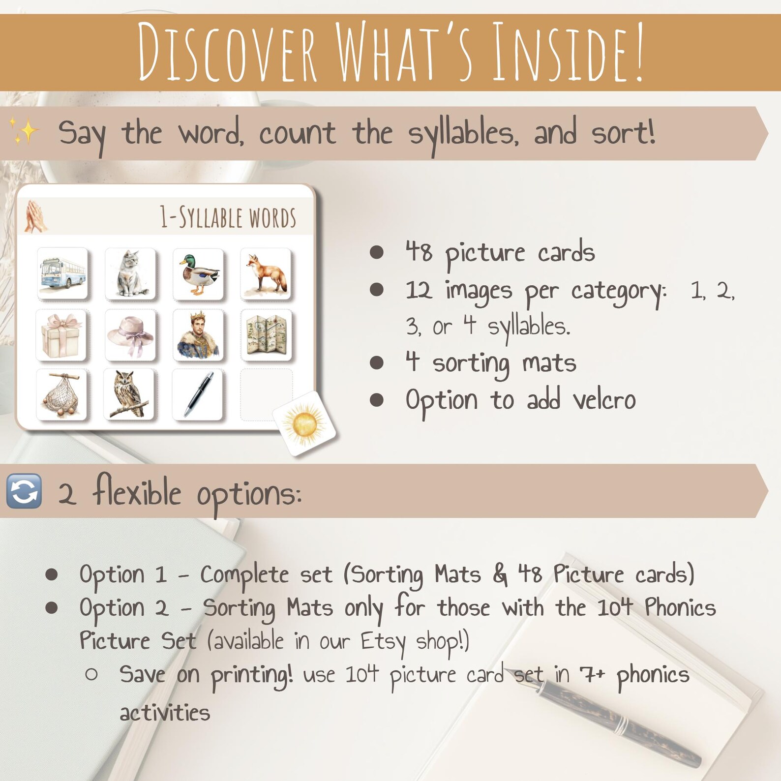 Syllable Sorting Activity | Phonics Cards | Sort the Words | Syllables ...