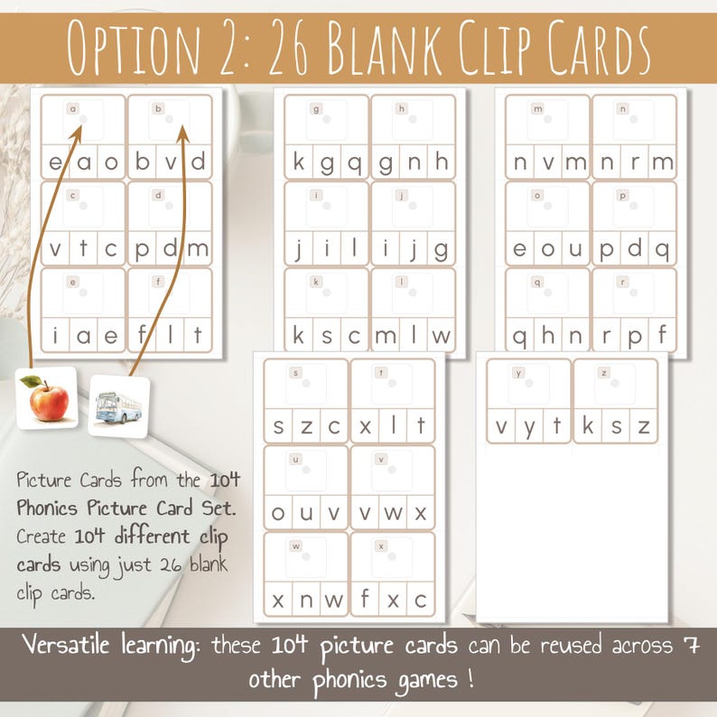 Beginning Sounds Clip Cards | Matching Initial Sounds | Phonics Cards ...