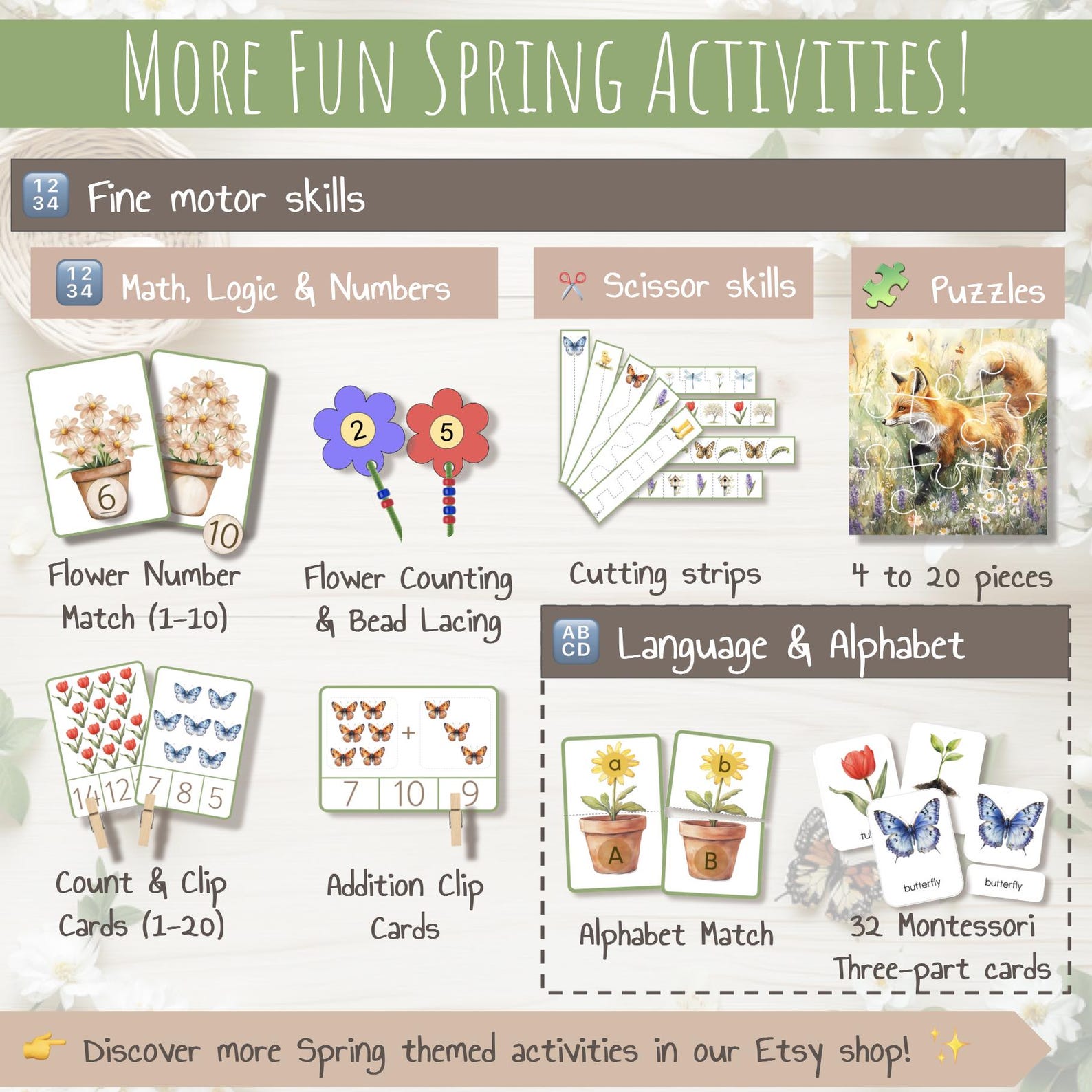 Spring Alphabet Match | Flower Alphabet Matching Activity | Flower ...
