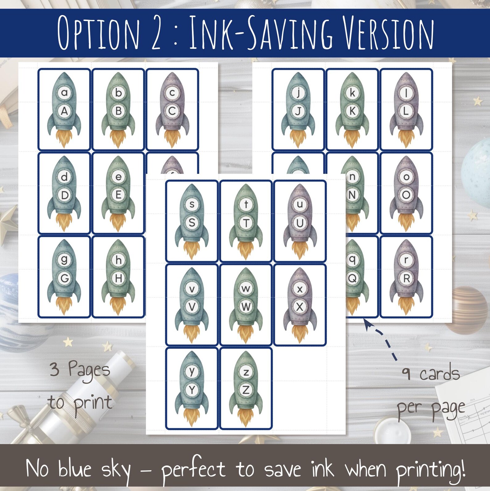 Space Alphabet Match – ABC Matching Game – Rocket Alphabet Matching ...