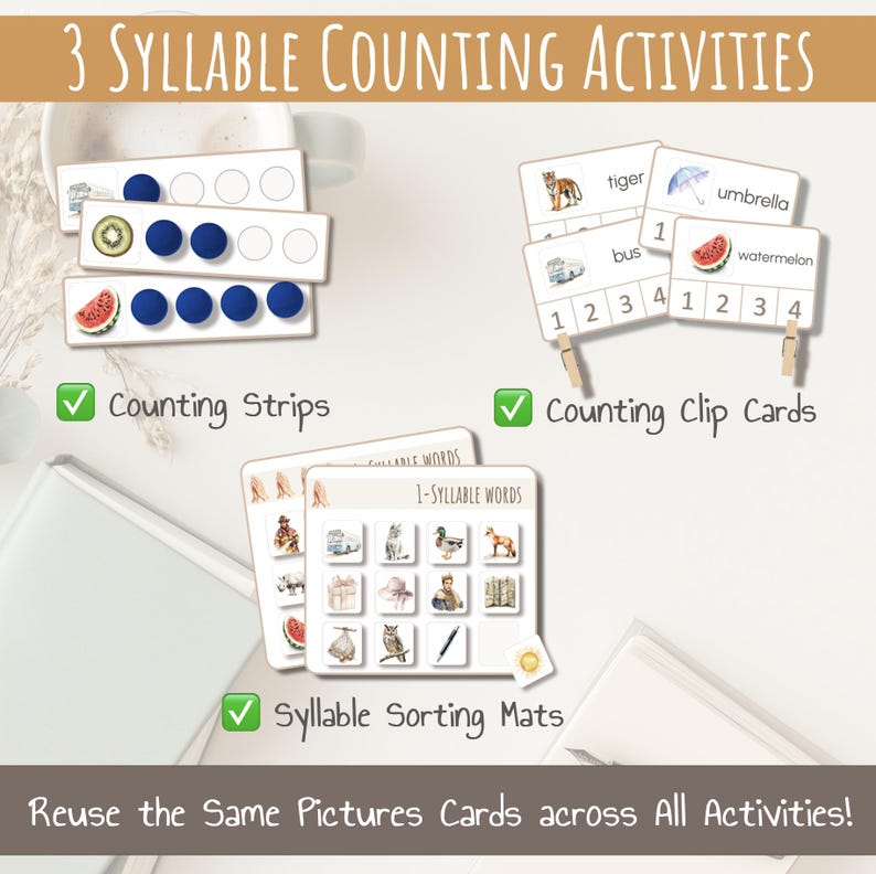 CVC Words & Pictures Matching | Phonics Cards | Matching Cards ...