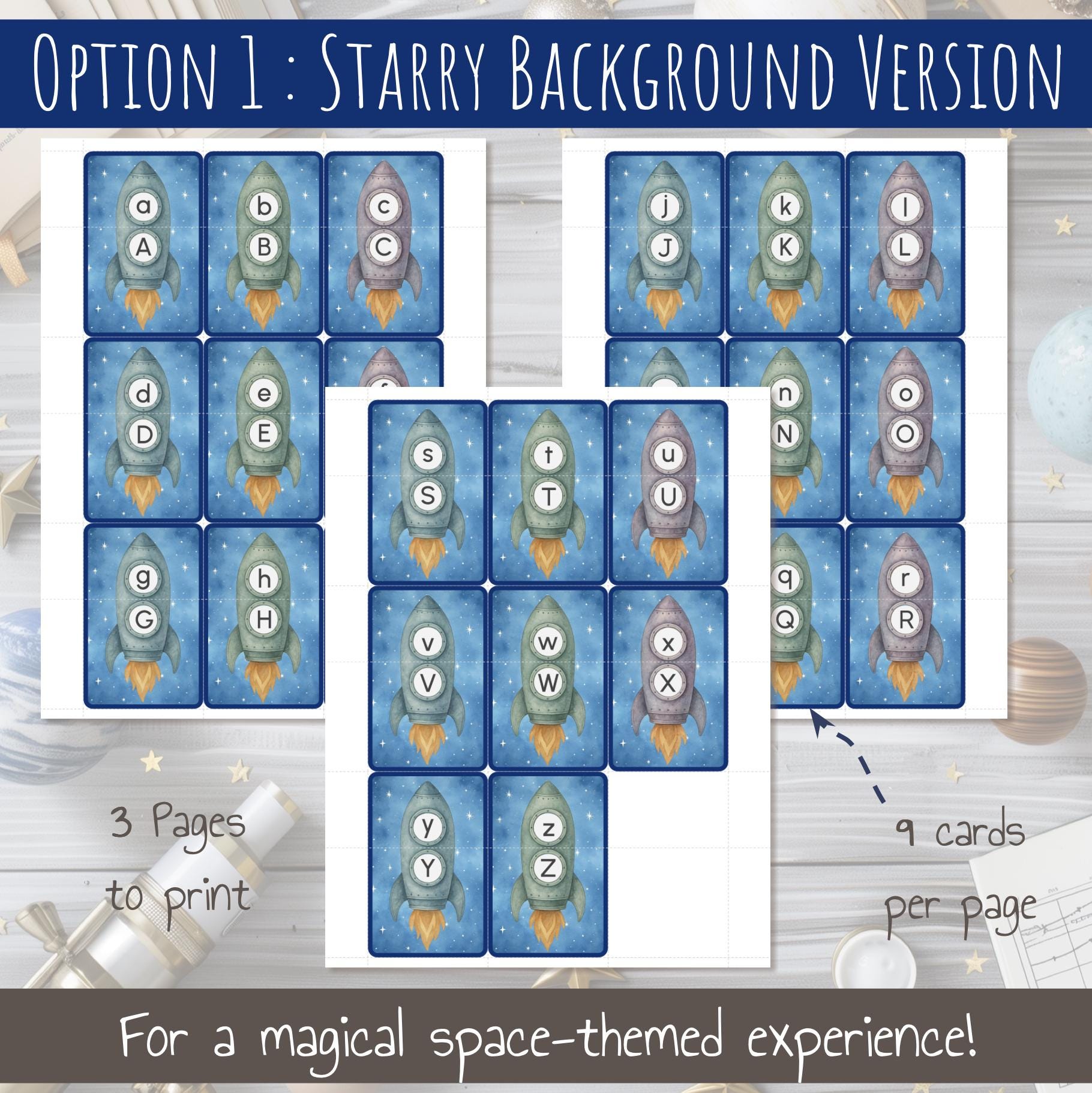 Space Alphabet Match – ABC Matching Game – Rocket Alphabet Matching ...