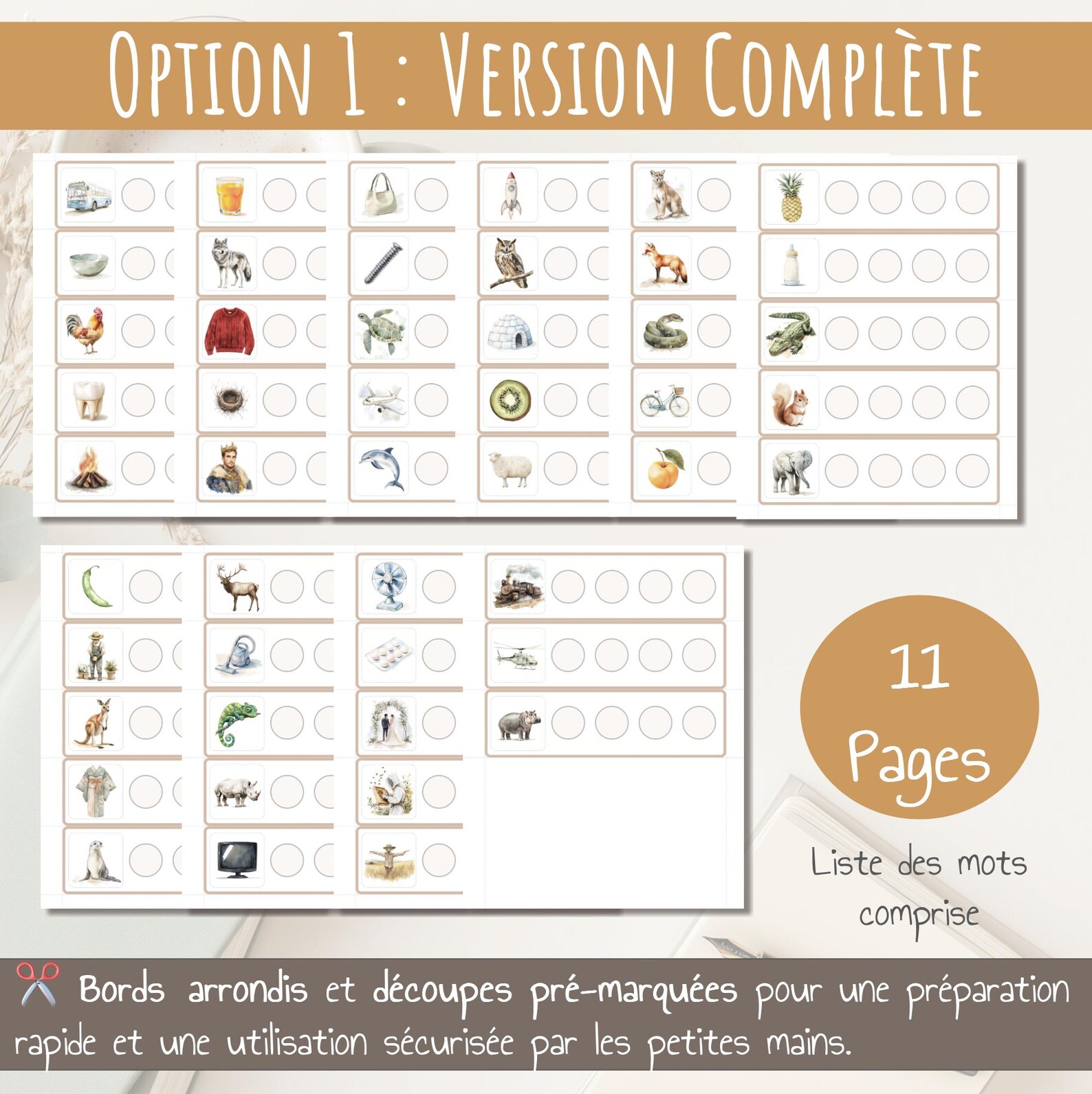 French Syllable Counting Cards | Phonics Cards | Syllable Activity ...