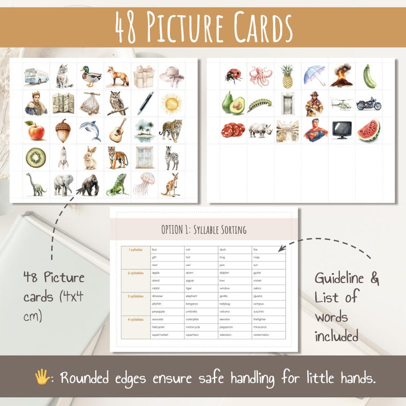 Syllable Sorting Activity | Phonics Cards | Sort the Words | Syllables ...