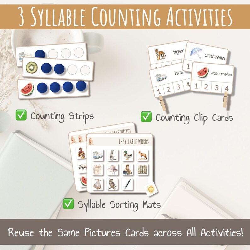 Phonics Activity Set | 8 Phonics Games | 3 Beginning Sounds - 3 ...