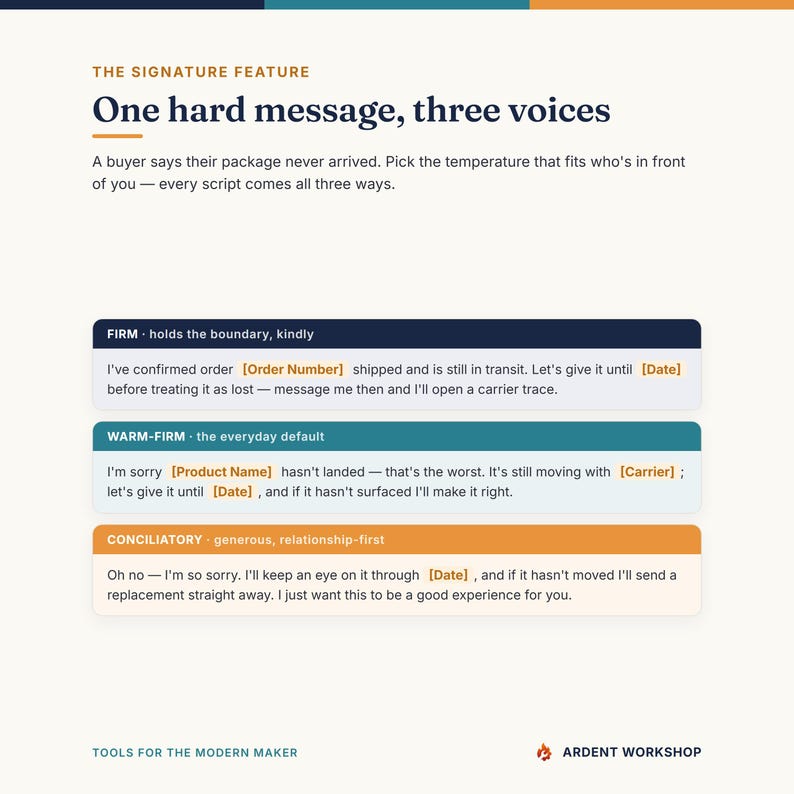 Customer Service Templates for Etsy Sellers | 90 Message Scripts ...