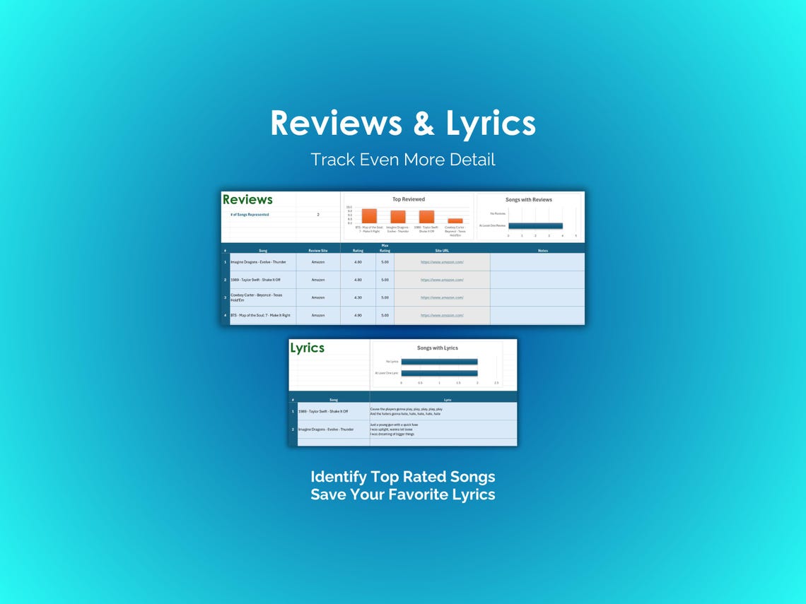 Music Collection Tracker Spreadsheet Template Vinyl Record Database ...
