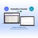Water Intake Tracker Excel Template Daily Hydration Log Spreadsheet ...