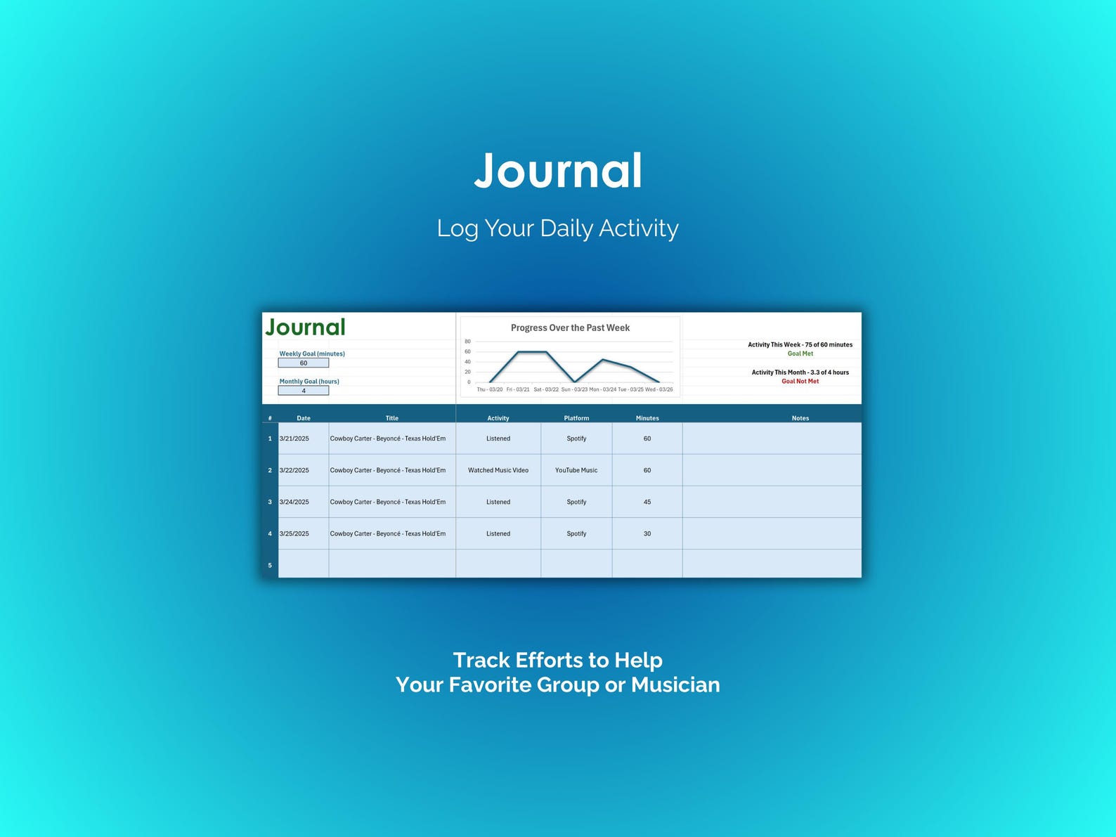 Music Collection Tracker Spreadsheet Template Vinyl Record Database ...