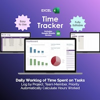 Task Time Tracker, Working Hours Tracker, Time Spent Log, Activity ...