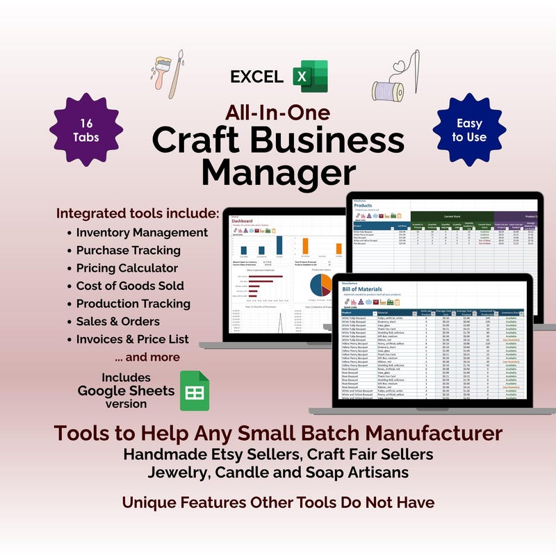 Handmade Craft Tracker - Etsy