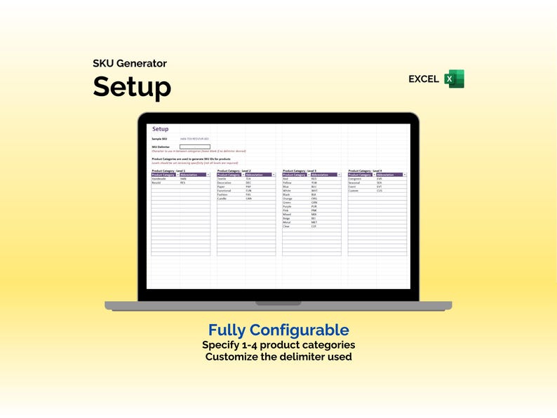 SKU Generator Excel Number Creator Product Code Generator Inventory ...