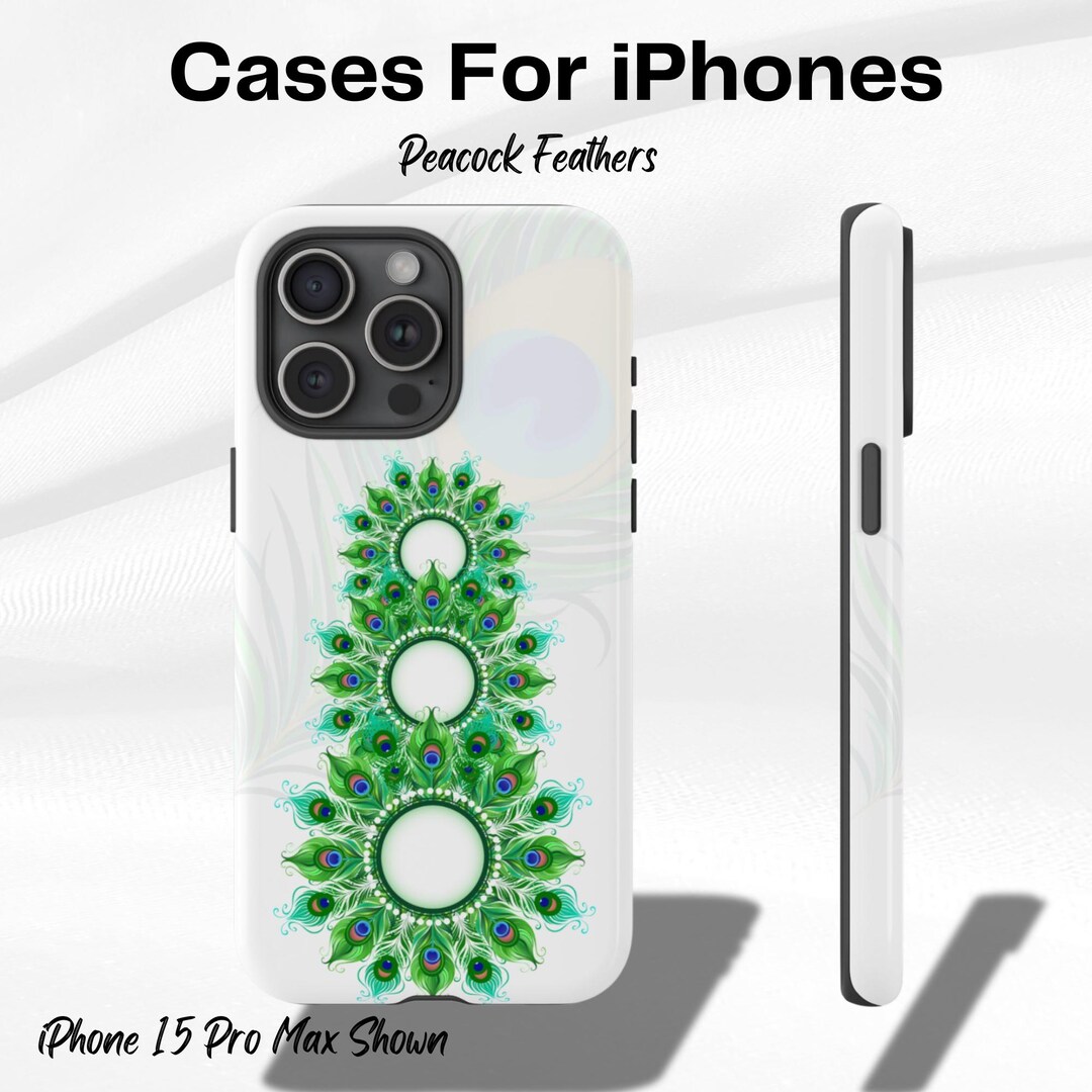 Phone Cases, Pretty Peacock Feathers Design - Unique Accessories ...