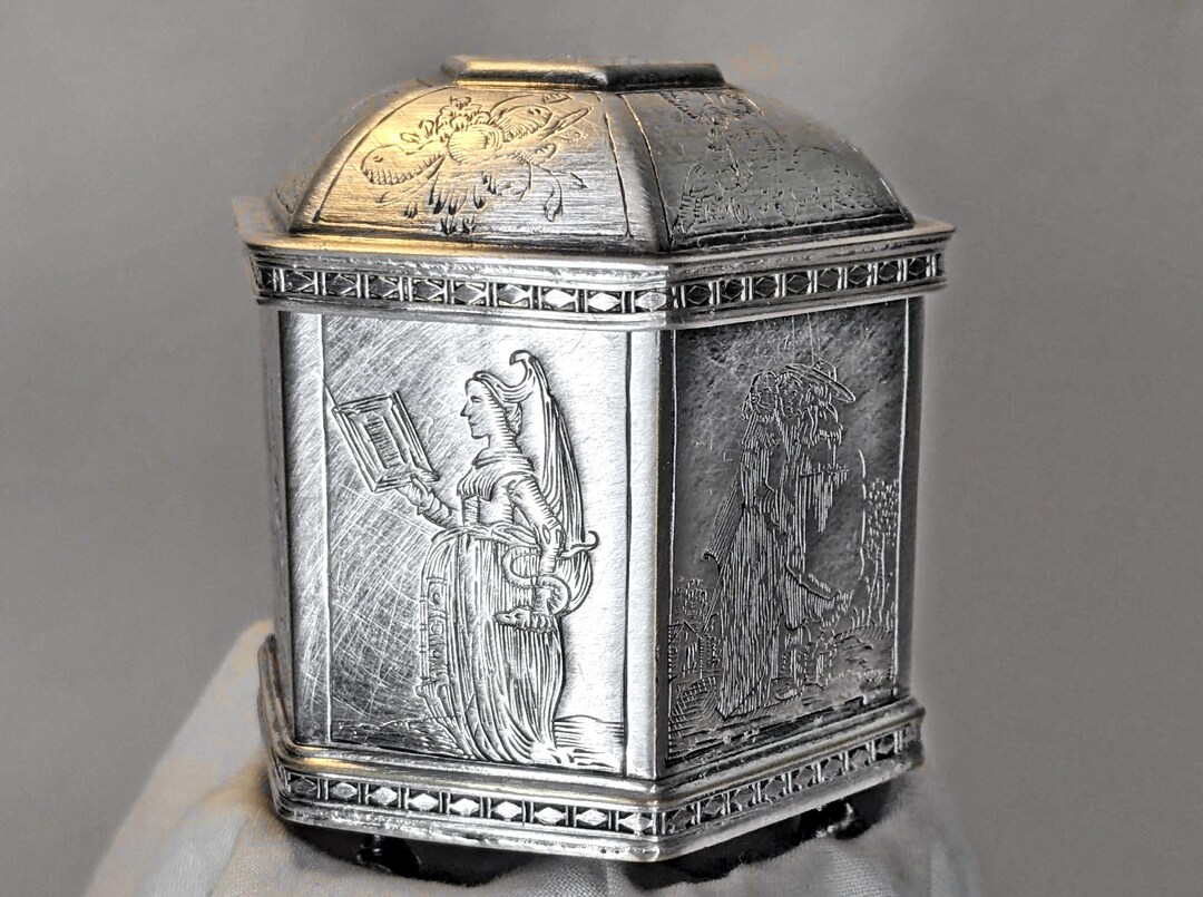 Magnificent Metropolitan Museum of Art (MMA) Silver Hexagonal Marriage ...