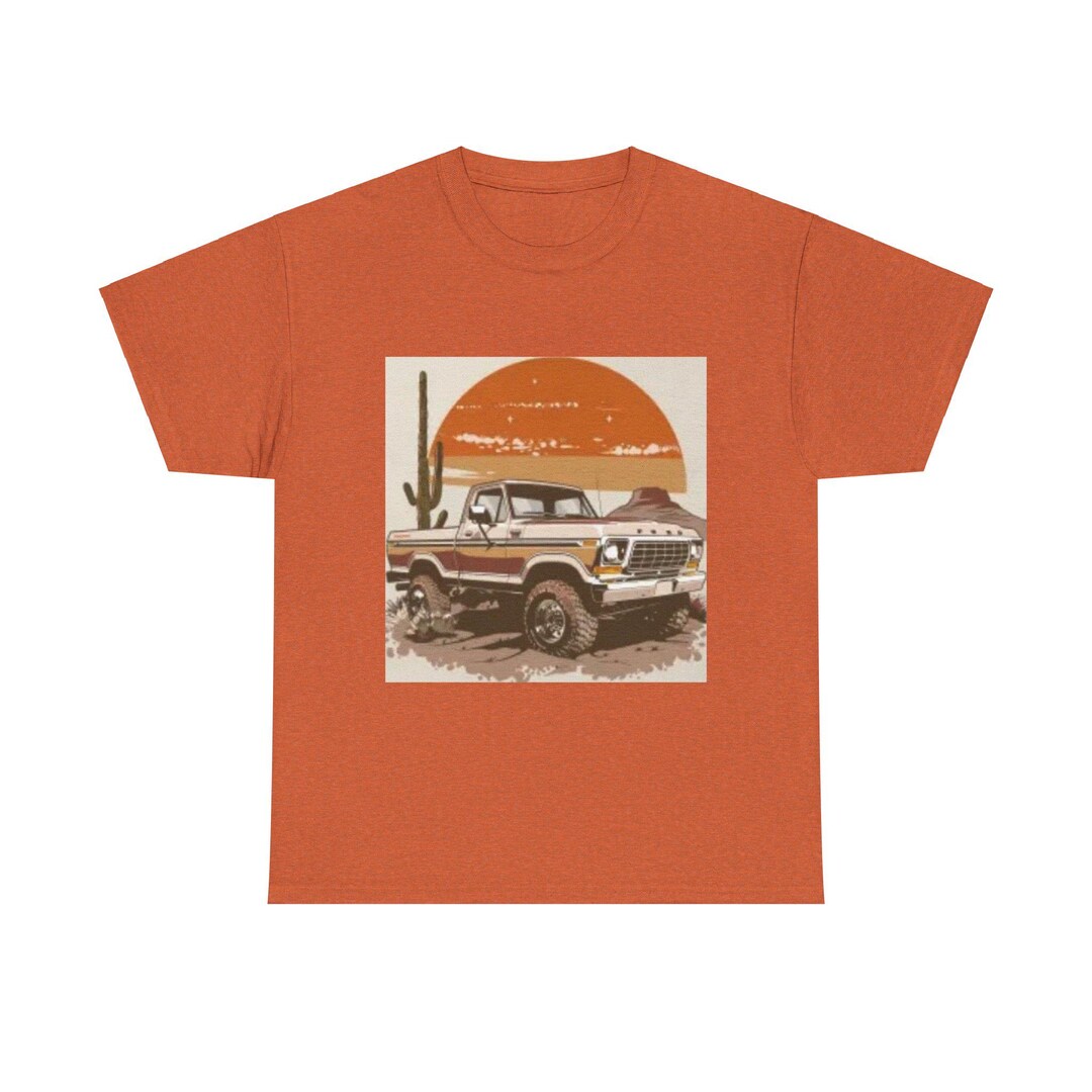 Vintage Classic Ford Truck American Flag Tee, Desert Mud Sun Unisex T ...