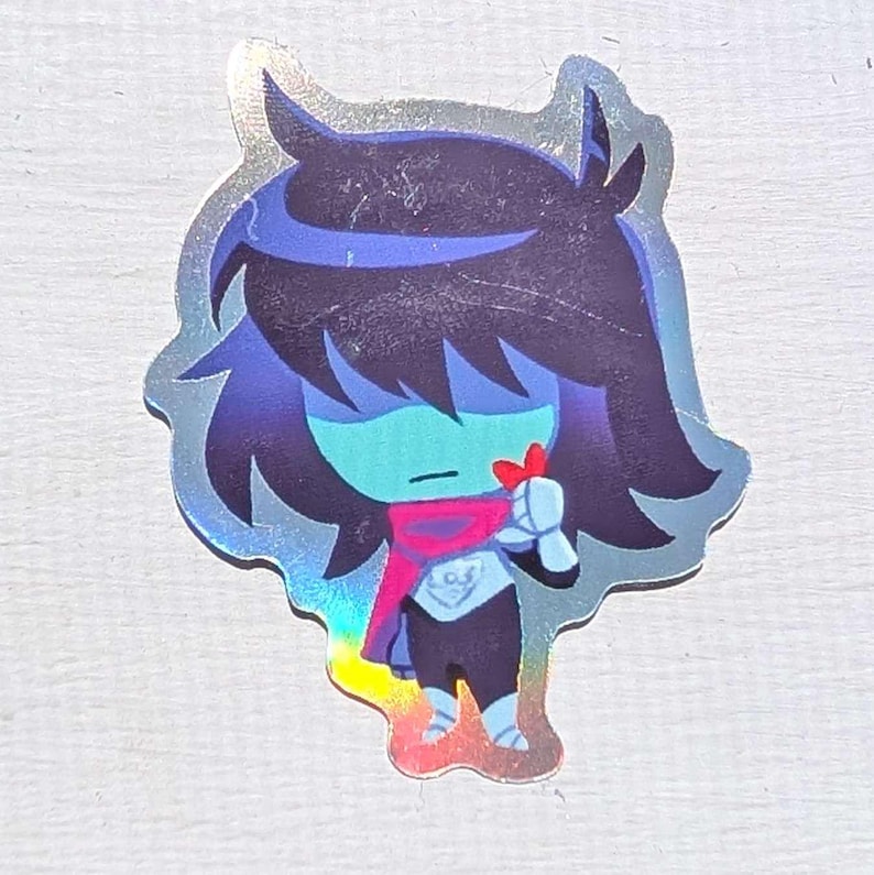 Deltarune Holographic Stickers: Kris, Susie, Ralsei, Noelle, Berdly - Etsy