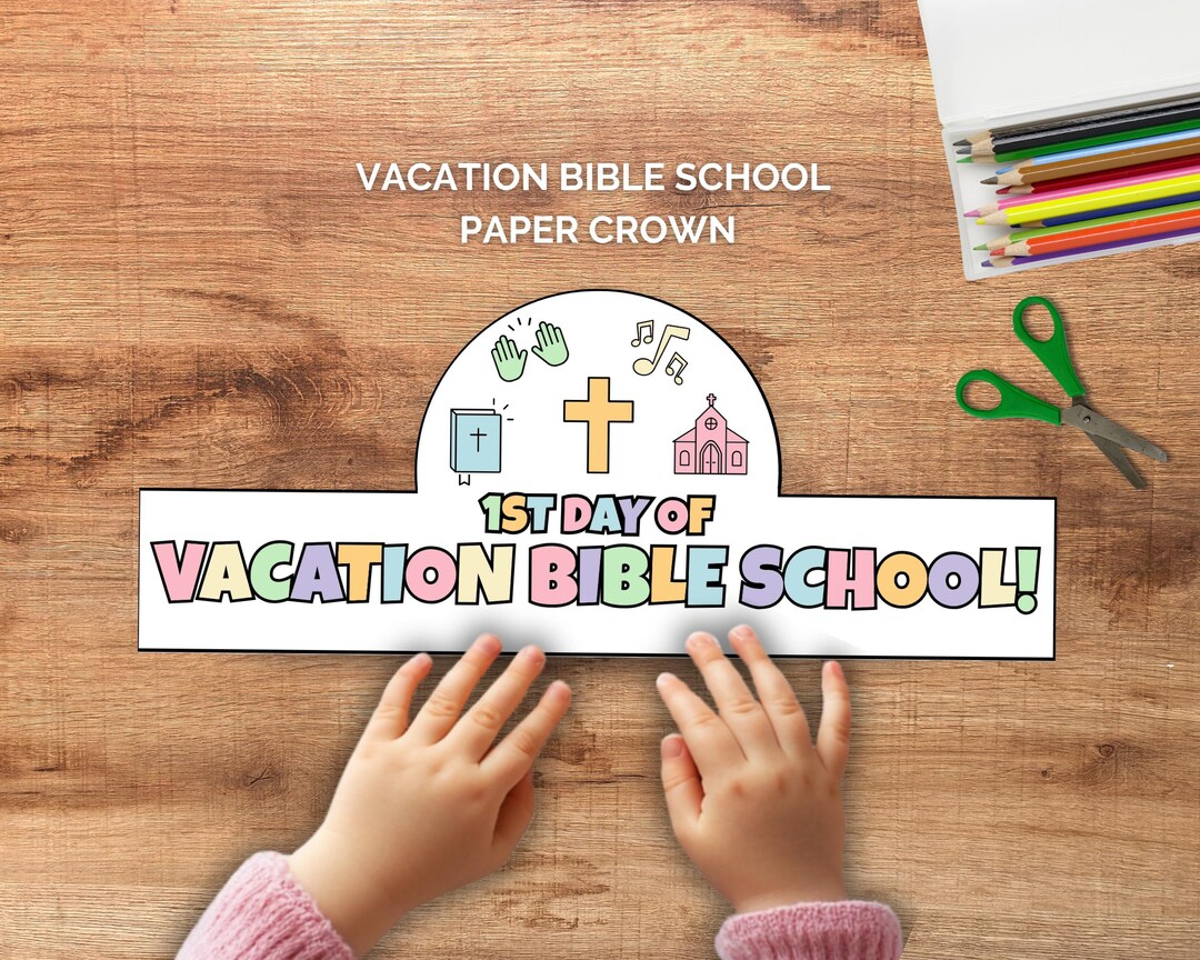 Vacation Bible School Paper Crown, VBS, VBS Craft, Church Craft, Church ...