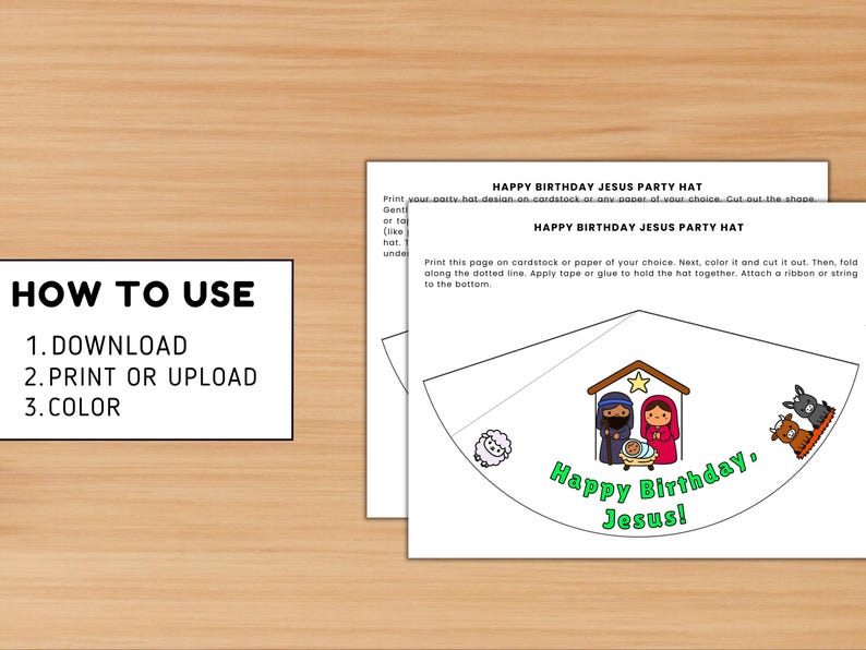 Christmas Bible Craft, Sunday School Printable, Church Bible Craft ...