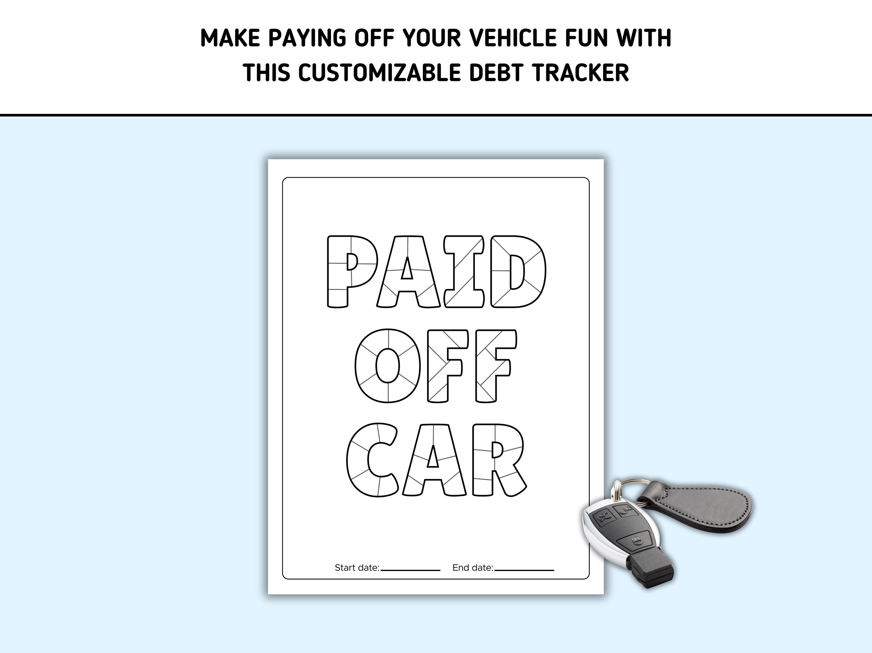 Car Payoff Challenge Coloring Page (digital Download) - Etsy