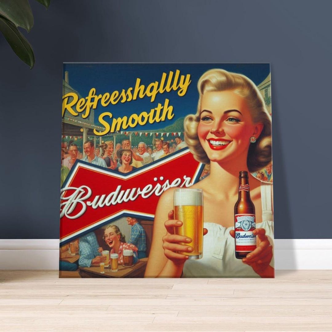 Budweiser Canvas Print - Timeless Texture for Beer Lovers | Perfect ...