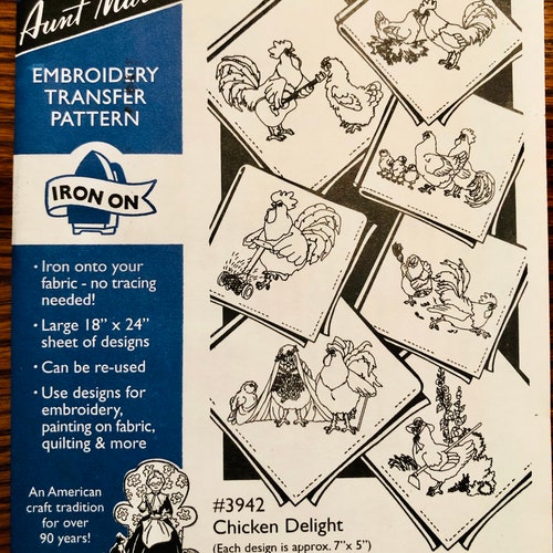 Barnyard Happenings Aunt Martha's 3753 Vintage Embroidery - Etsy