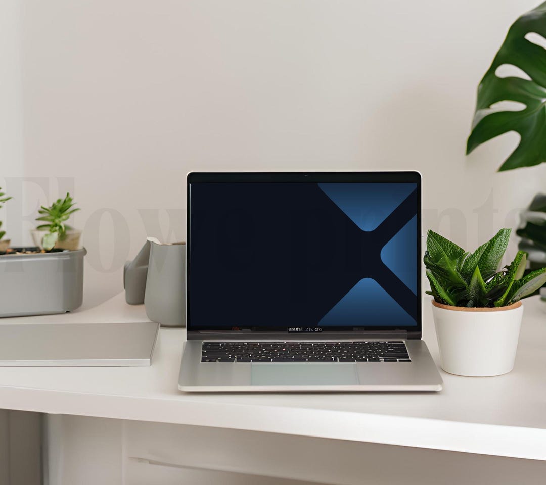 Blue Office Laptop/computer Wallpaper Design Office Background ...