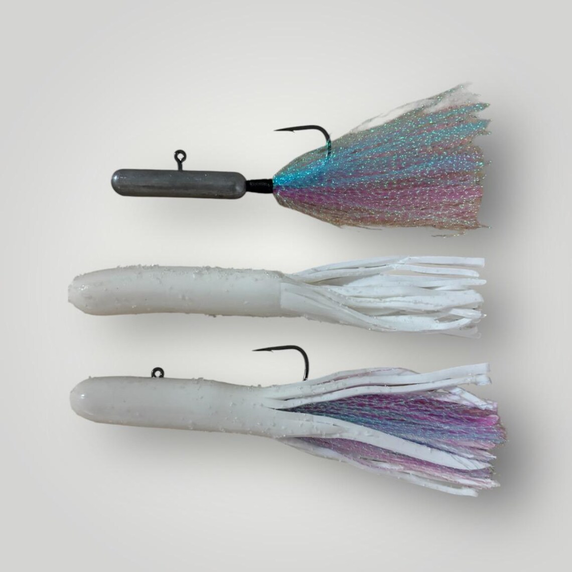 Tinsel Flash Lead Fishing Jigs - 3/4 Oz, 3-pack - Etsy