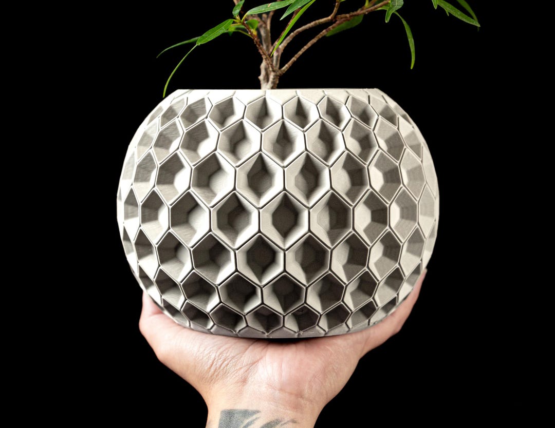 Hexa Modern Planter, Geometric Pot, Available in Multiple Colors ...